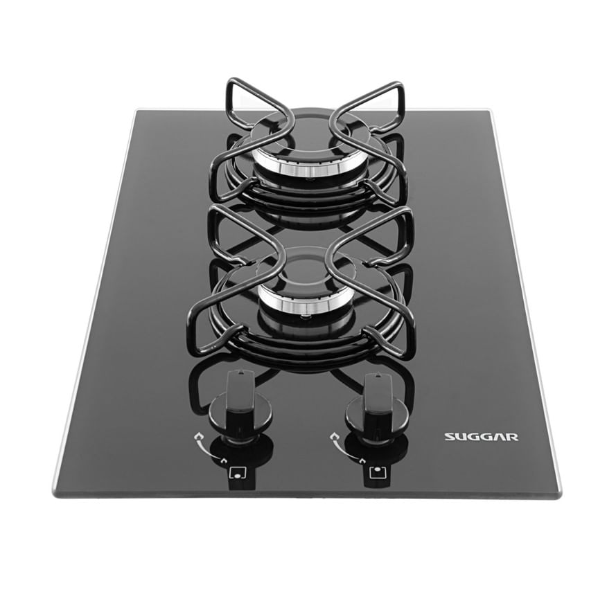Cooktop a Gás 2 Bocas SUGGAR FG2002AVP Preto