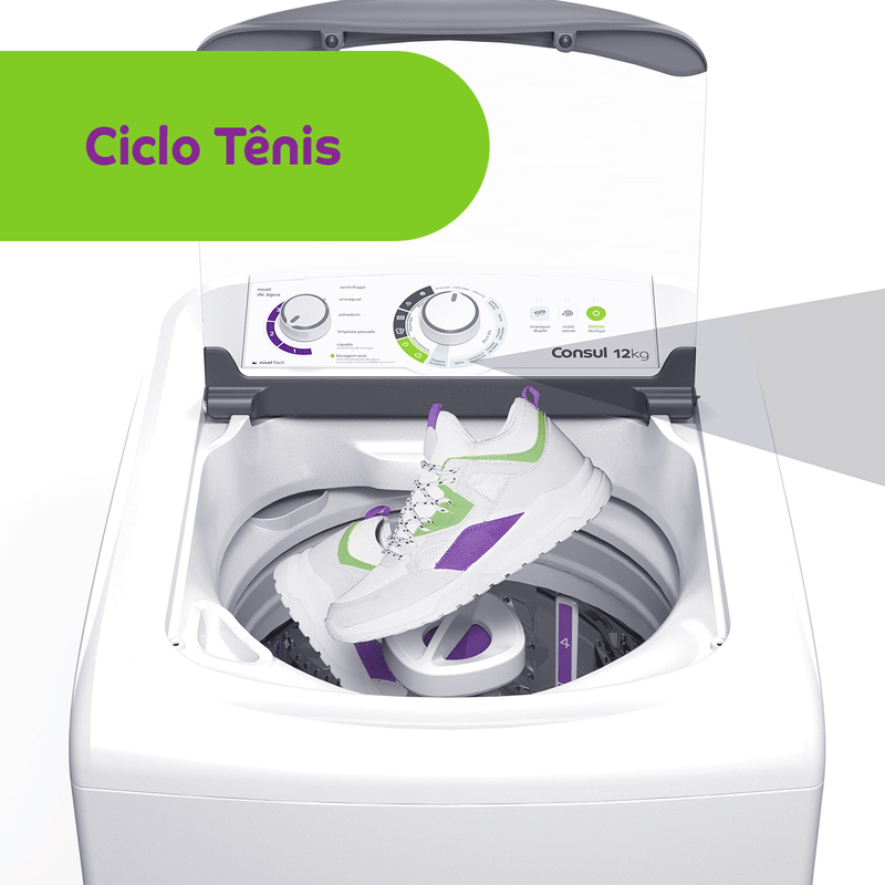 Máquina de Lavar Consul 12 kg Branca com Dosagem Econômica e Ciclo ...