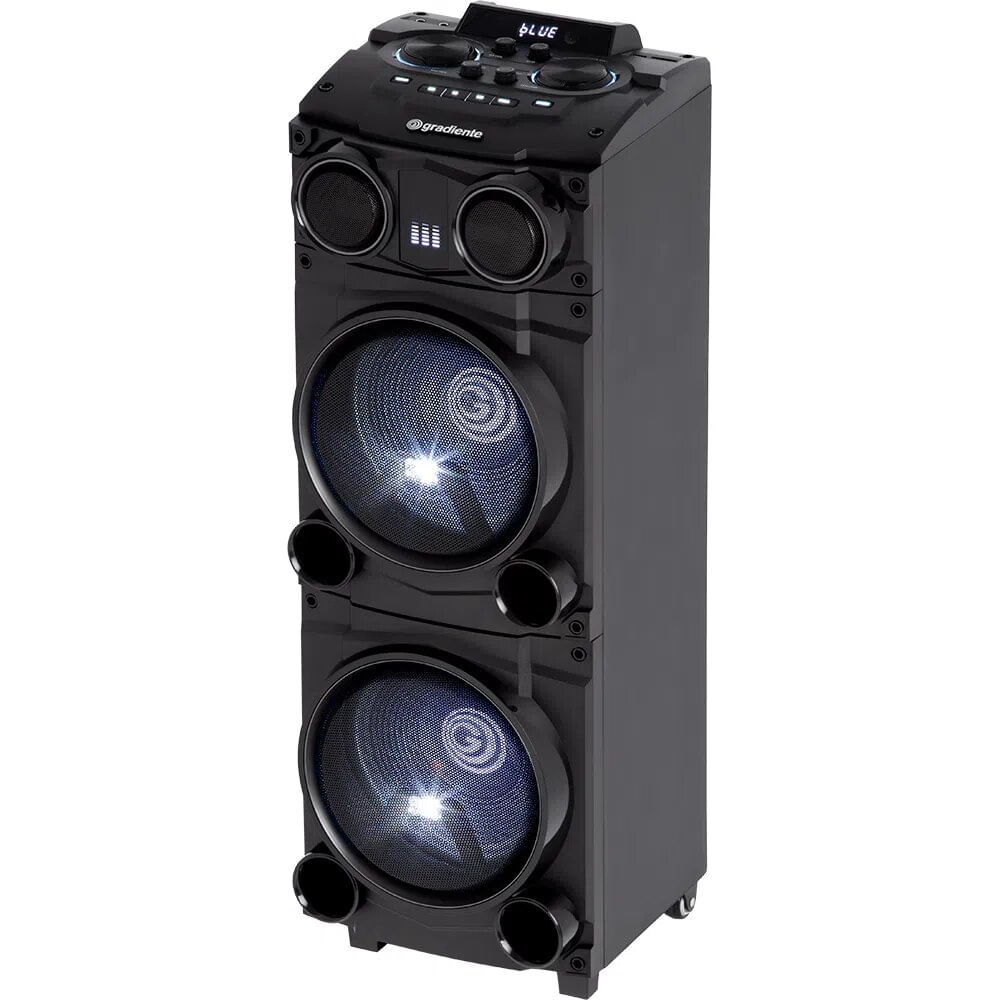 Caixa de Som Torre Gradiente Black Bass 10 1200W GDB10M