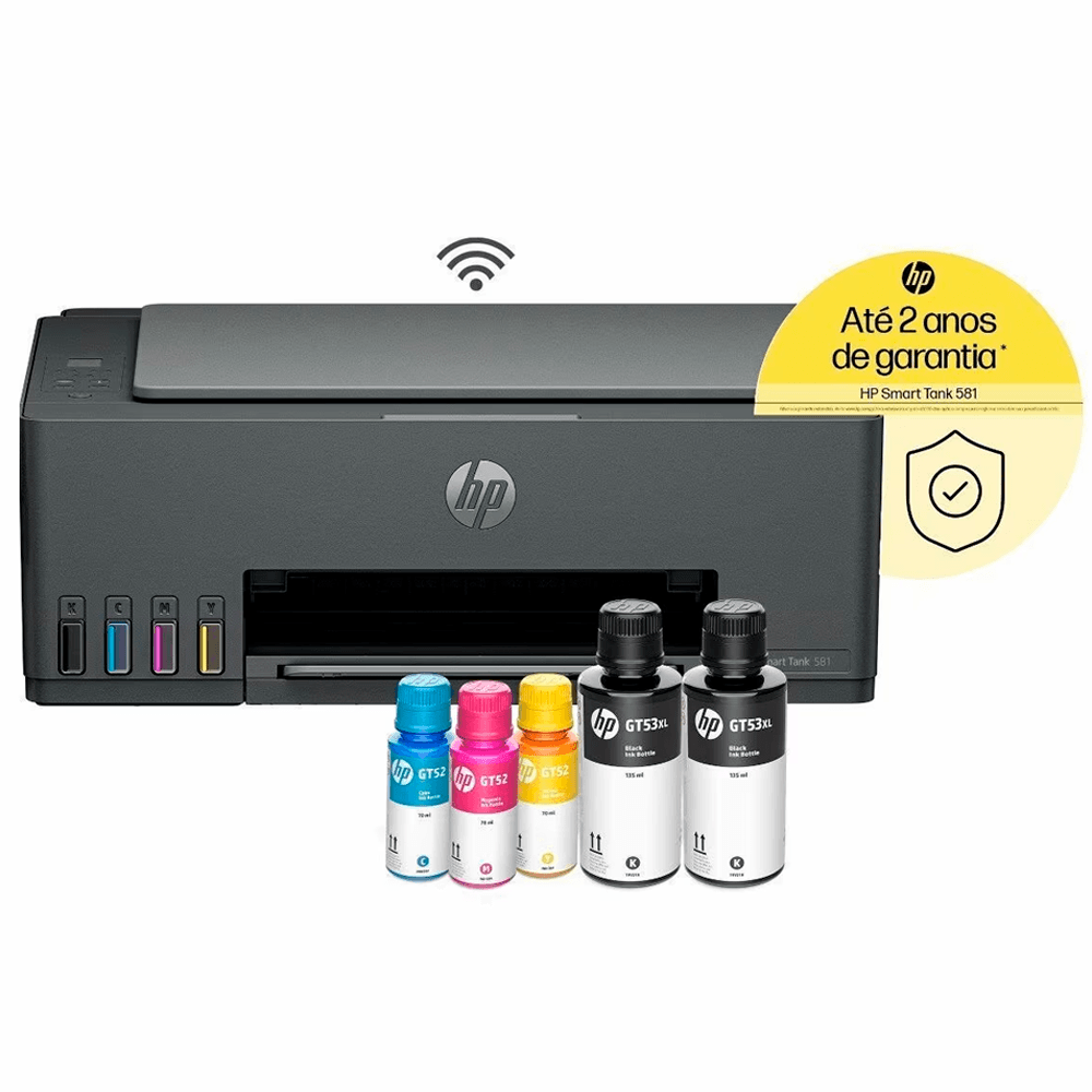 Impressora Multifuncional HP Smart Tank 581
