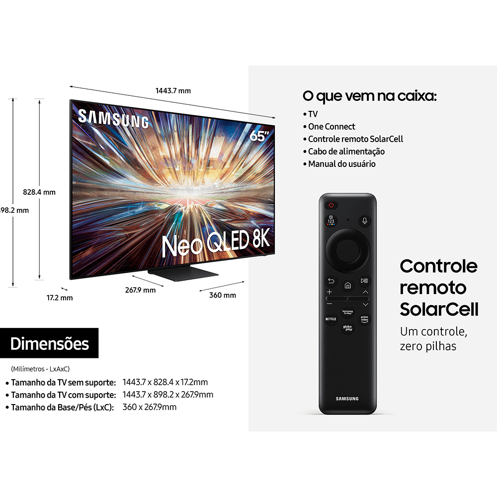 Smart TV Samsung AI TV 65" Neo QLED 8K QN800