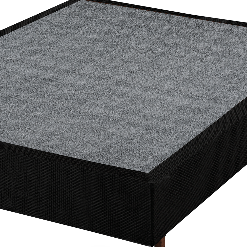 Base Box Casal Polar Safira 138x188cm Preto