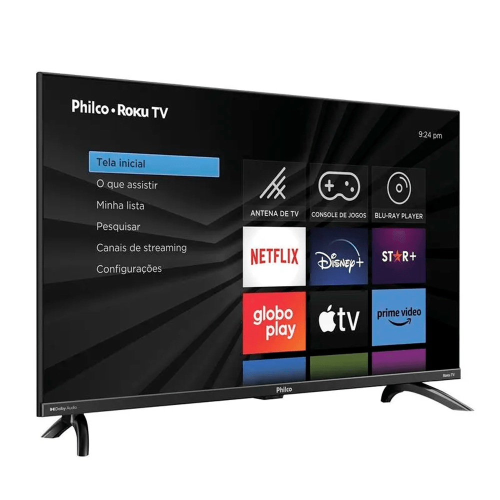 Smart TV LED 32" Philco Roku TV Dolby Audio PTV32G7PR2CGB