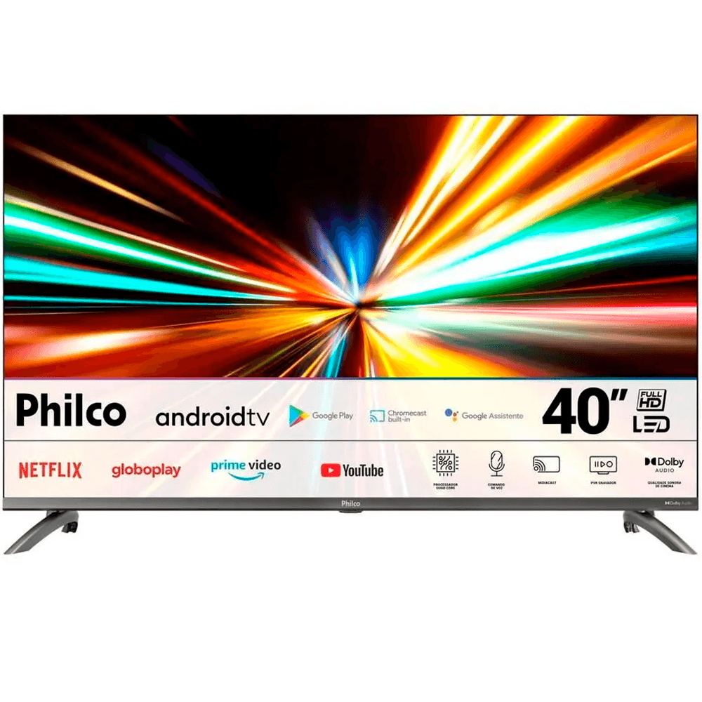 Smart TV LED 40" Philco Dolby Audio PTV40M9GACGB