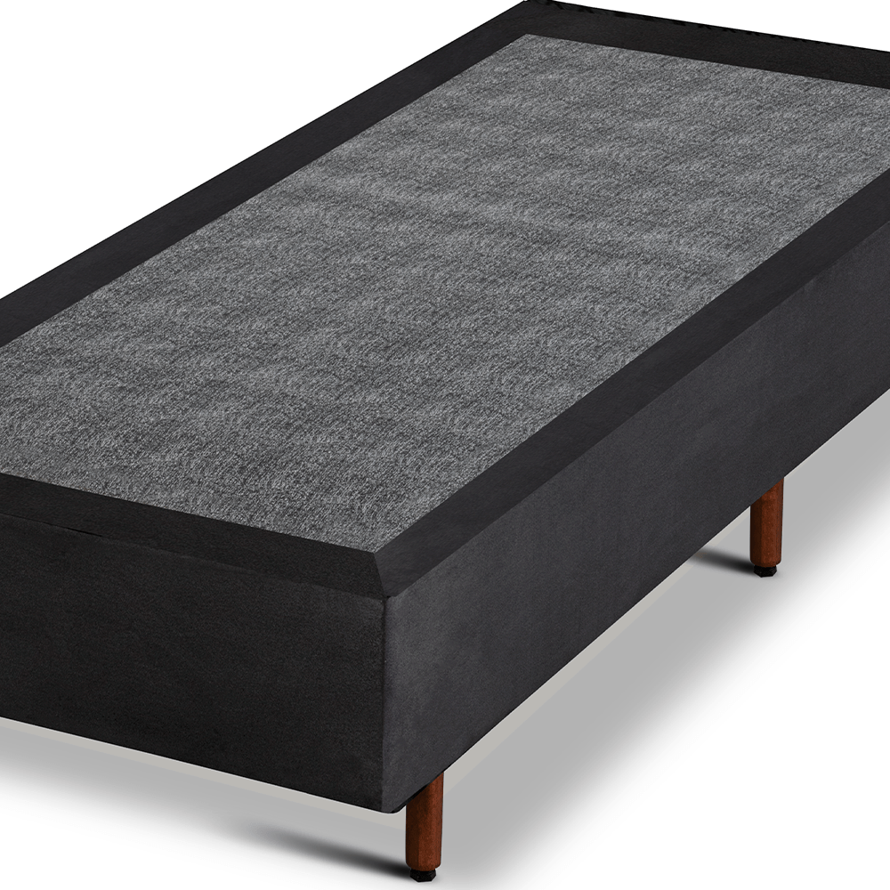 Base Box Solteiro Polar Sporting 88x188cm Cinza